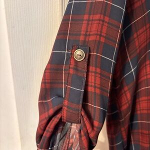 Eclipse | Tops | Eclipse Red And Gray Plaid Top | Poshmark